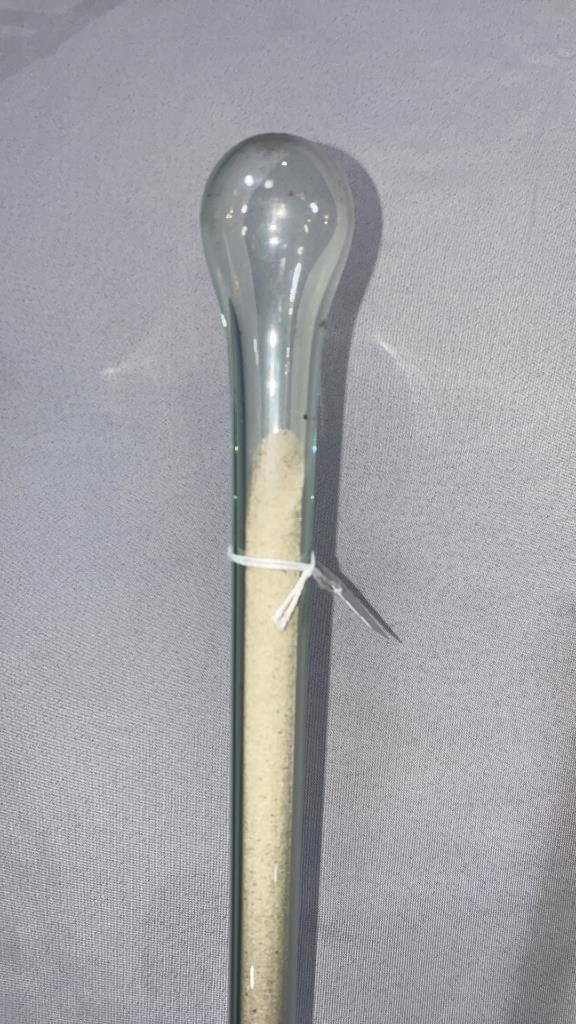 Antique Hour Glass Style Parade Cane Auction