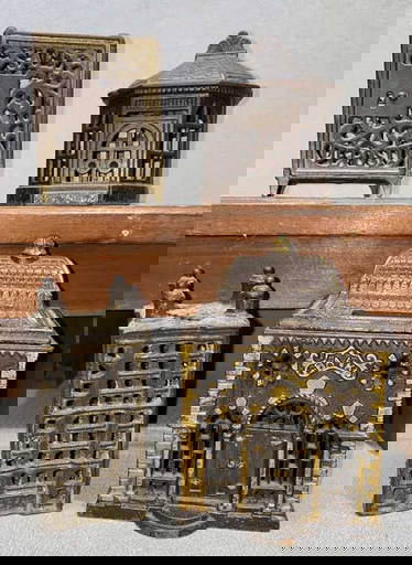 4 Various Antique Cast Iron Banks