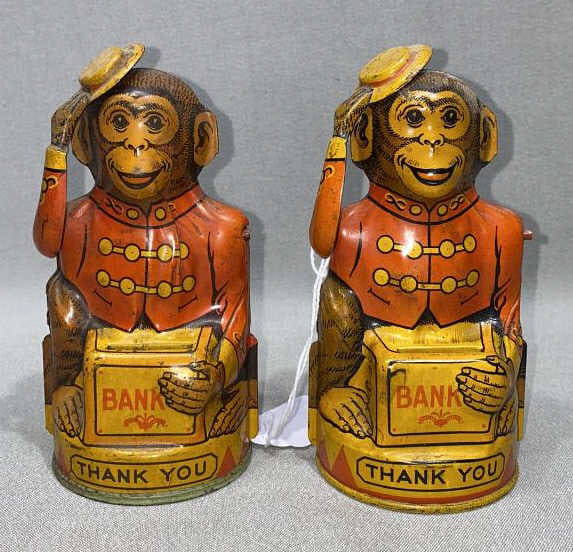 2 - J Chein Monkey Banks Auction