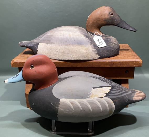 2 Factory Decoys - Balsa & Stoney Point Auction
