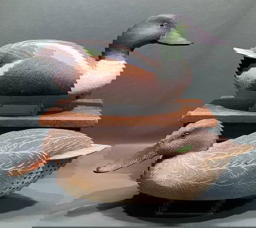 Pair Of Ron Laber Shoveler Decoys Auction