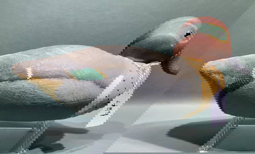 Bob Biddle Drake Green-wing Teal Auction