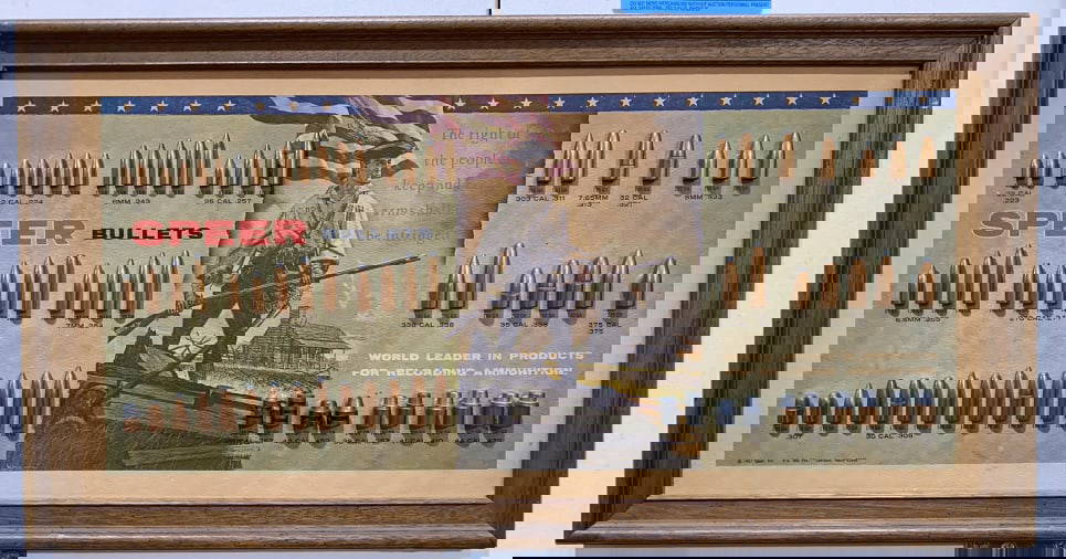 Speer Bullet Advertising Sign