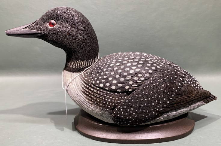 Al Burk Loon Decoy On Base Auction