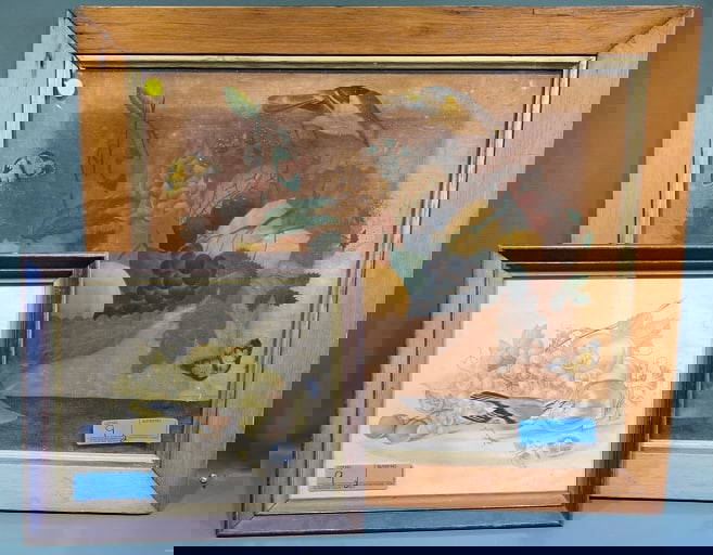 2 Framed Theorem Paintings Auction