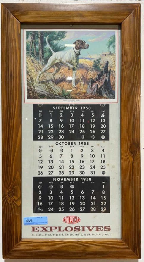 Dupont Explosives Advertisement Calendar Auction