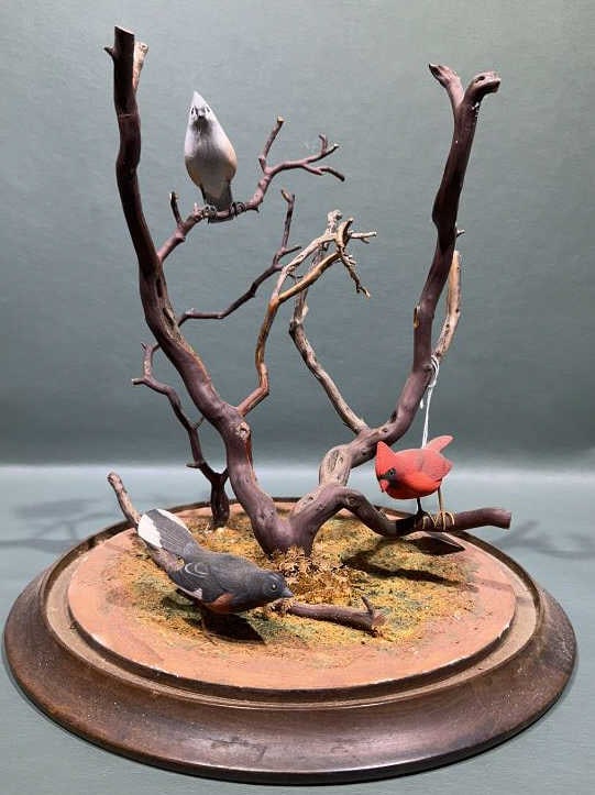 William Reinbold Carved Songbirds Auction