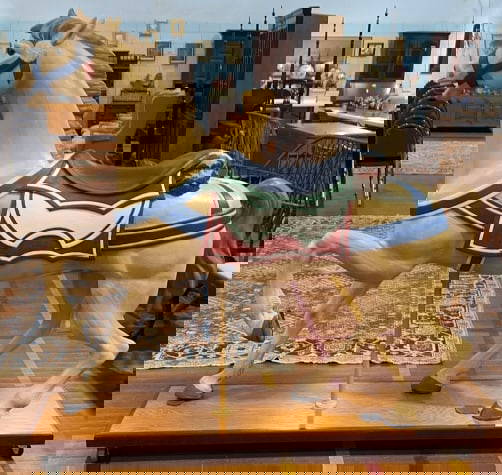 E Joy Morris Carousel Horse From Ghosttown Park Auction