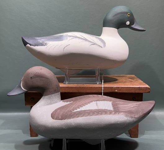 Pair Jim Pierce Golden Eye Decoys Auction
