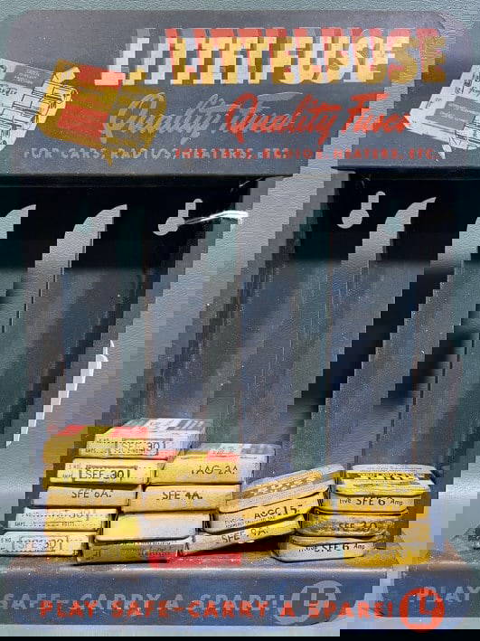 Littelfuse Metal Advertising Display Rack Auction