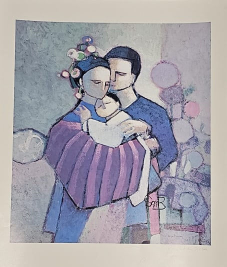 Sam Butcher Family Signed Lithograph Artist: Sam Butcher Title: Family ...