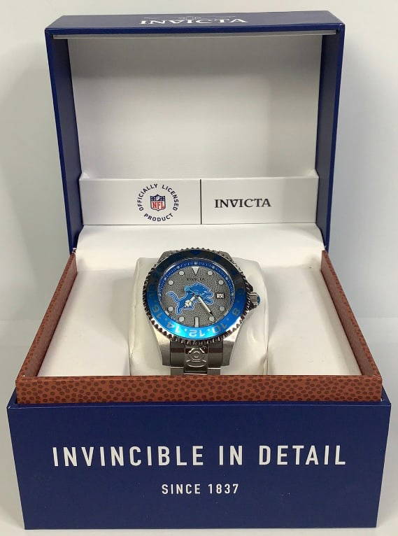 Invicta Detroit Lions Grand Diver Automatic #45042 Has Outer & Inner ...