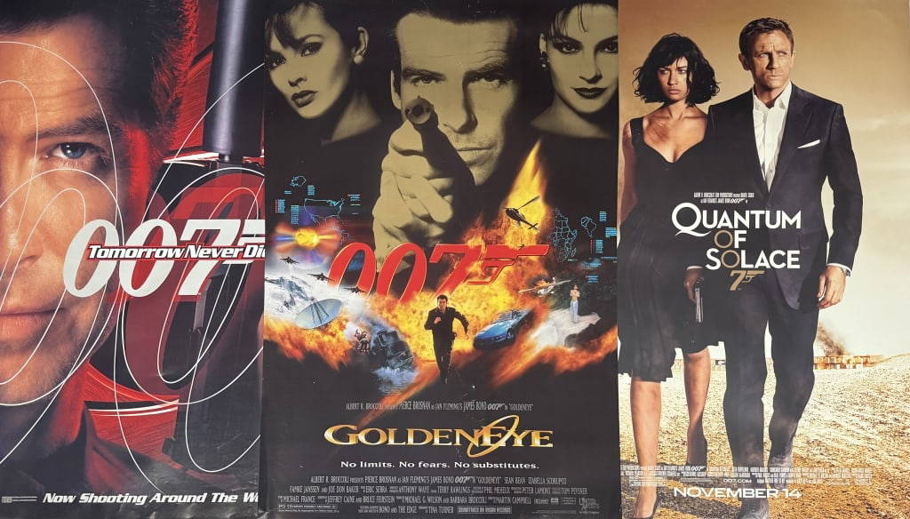 James Bond One Sheet Movie Poster Lot 27 X 40 Inches Double Sided From ...