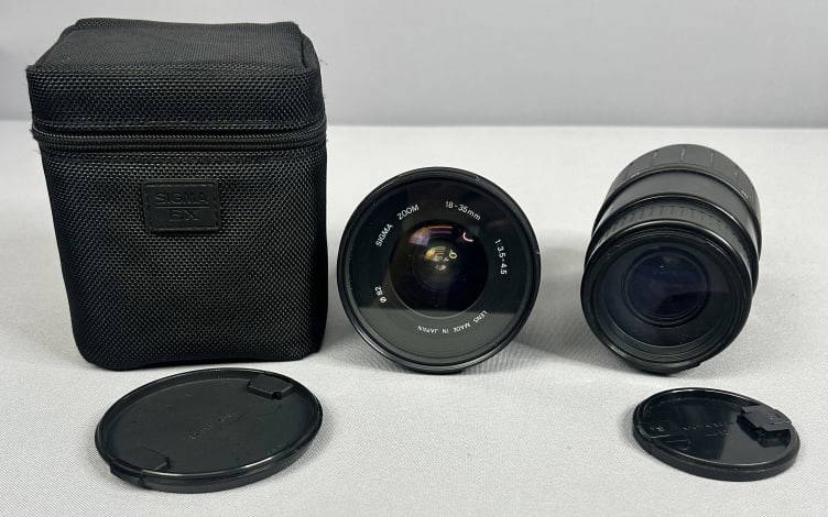 Sigma Camera Lens Bundle Set Of 2 Sigma 70-300mm 1:4-5.6 Dl Macro Super ...
