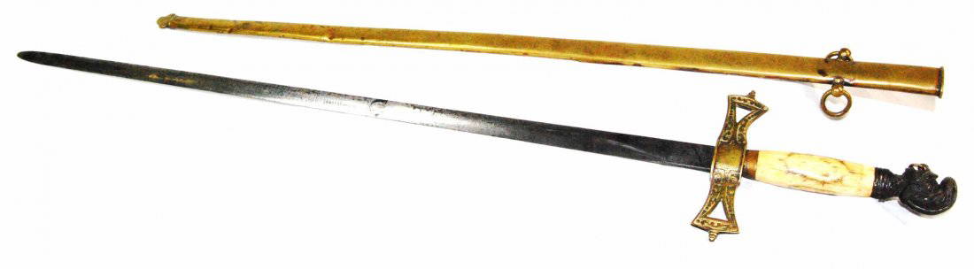 Rare W. Clauberg Solingen Model 1840 Militia Sword In