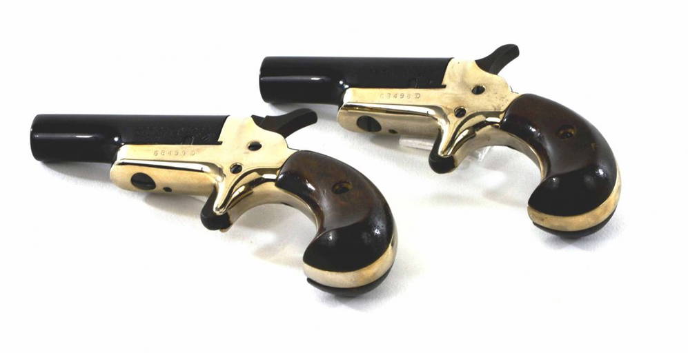 Matched Pair Of Colt Single Shot Derringer Pistols