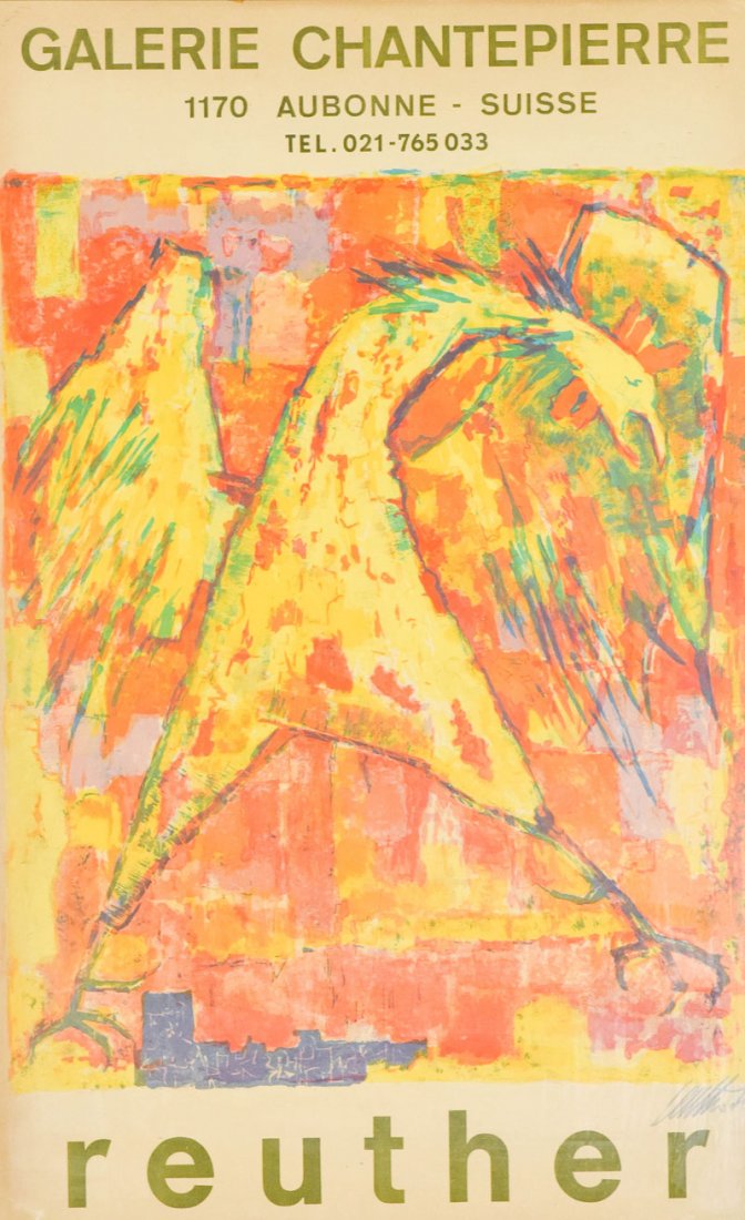 For Auction: Wolf Reuther Galerie Chanterpierre Poster (#0014) on May ...