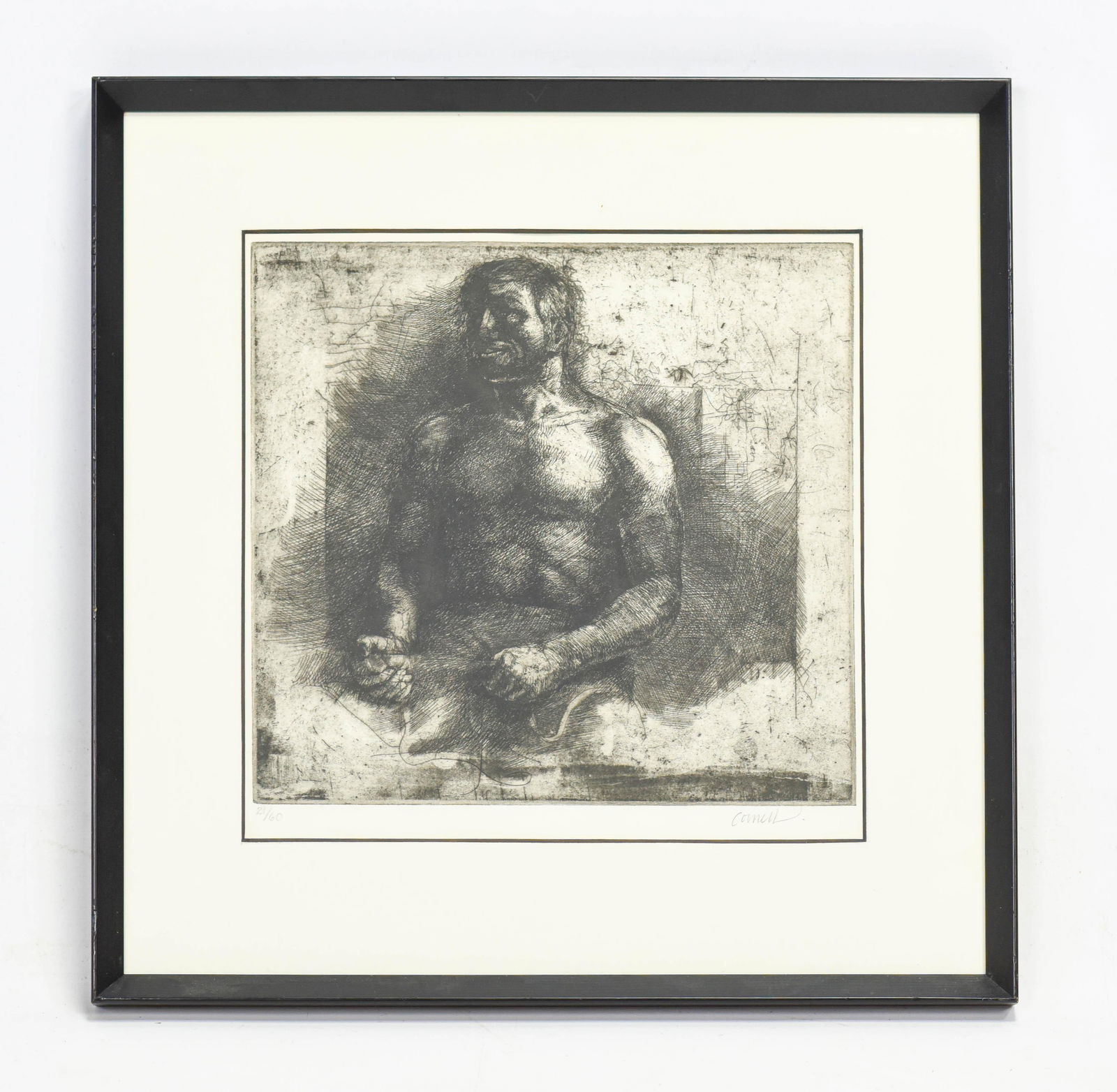 Cornell, Thomas., SHIRTLESS MALE Etching 1974 (#0126) on Oct 03, 2021 ...