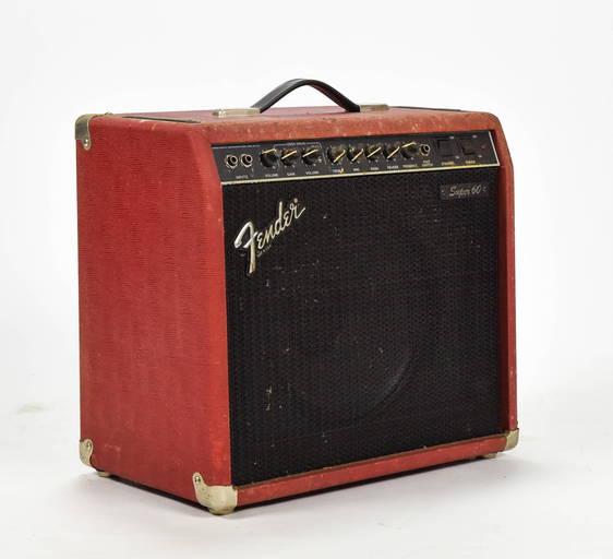 Rare Red Cabinet Fender Super 60 Guitar Amplifier (#0061) on Dec 19 ...