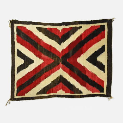 Navajo Native American Indian Blanket Rug Red/Black (#0047) on Mar 27 ...