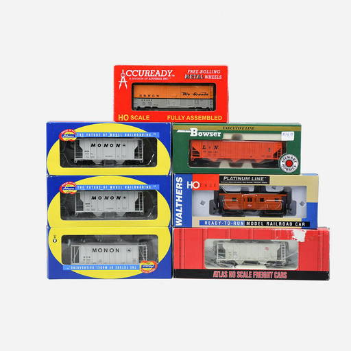 Seven Various Brand Model Ho Trains Athearn Monon Accurail