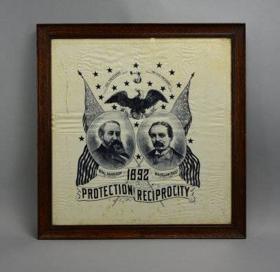 Benjamin Harrison-Reid â€œProtection, Reciprocity" Silk Portrait ...