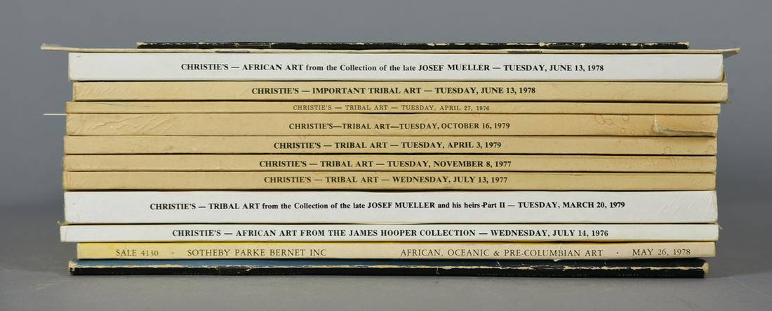 13 Sotheby's, Christie's, And Others African Art Catalogs 1970s