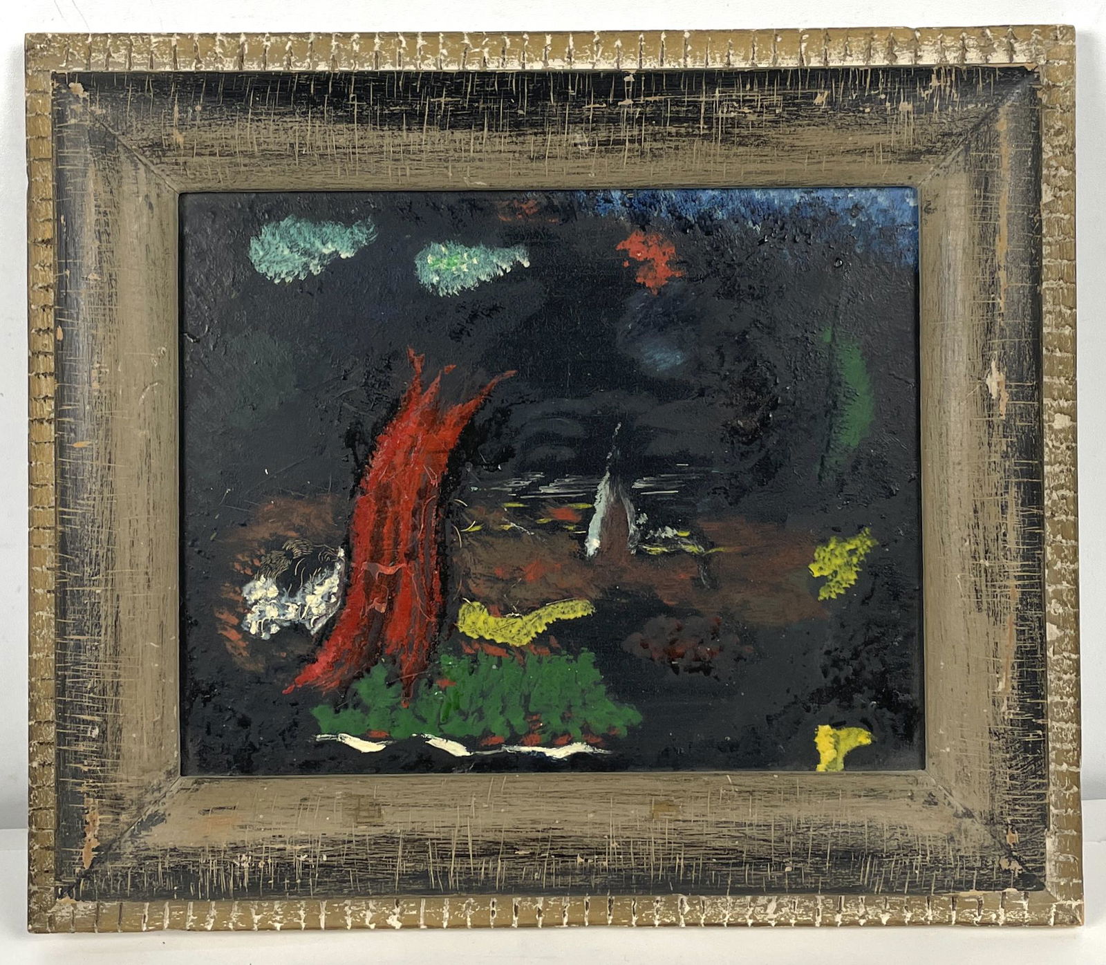 Gerassi, Fernando. Original Oil Painting On Board Mcm