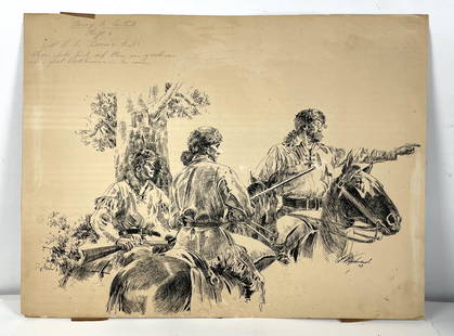 Woodward. Original 1939 Pen And Ink Illustration Art Drawing On Board ...