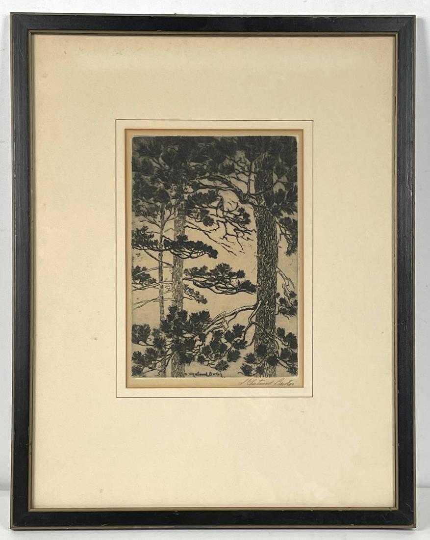 Burton, Samuel Chatwood. Pencil Signed Etching (#0019) on Apr 09, 2023 ...