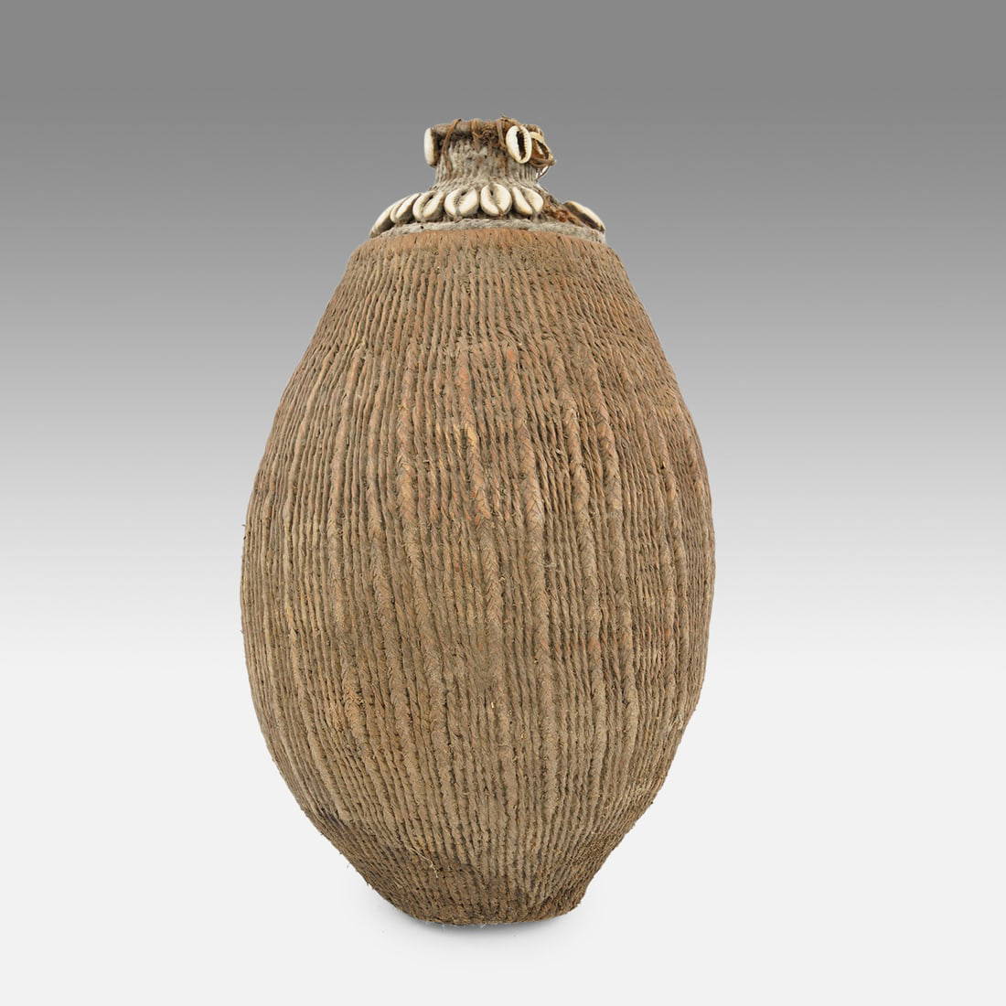 Boran/somali African Shell Weave Basketry Over Gourd Kenya Auction