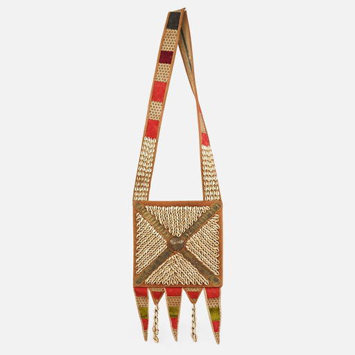 Ifa African Diviner's Decorative Tribal Ceremonial Bag Yoruba, Nigeria #2