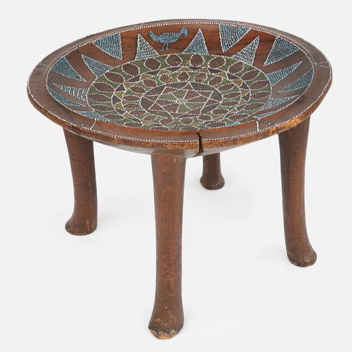 African Luo Tana River Beaded Traditional Stool Kom Nyaluo Kenya #1