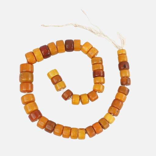 Fine Old African Copal Amber String Of Trade Beads