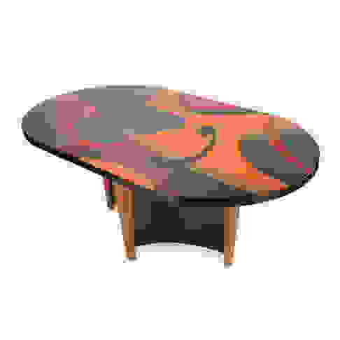 Le, Benjamin Signed Marquetry Dining Table For Axis Furniture Post ...