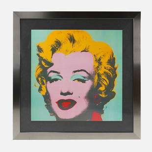 Andy Warhol Framed Screen Print Of Marilyn Monroe