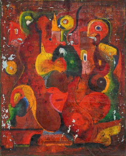 Sacklarian, Stephen. Abstract Expressionist Oil On Canvas Original Painting