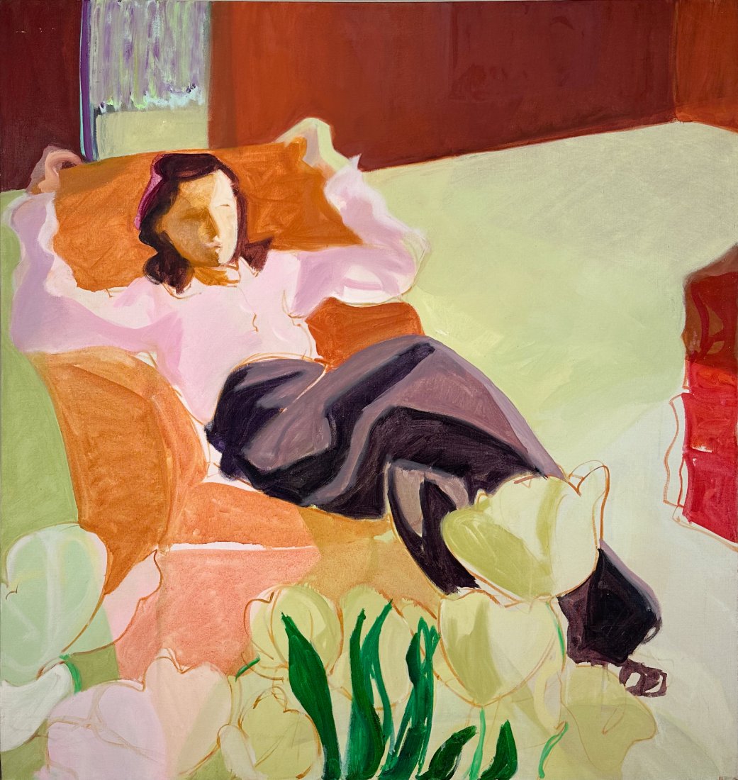 Nancy Cusick Modernist "white Tulips" Corcoran Gallery Of Art Framed ...