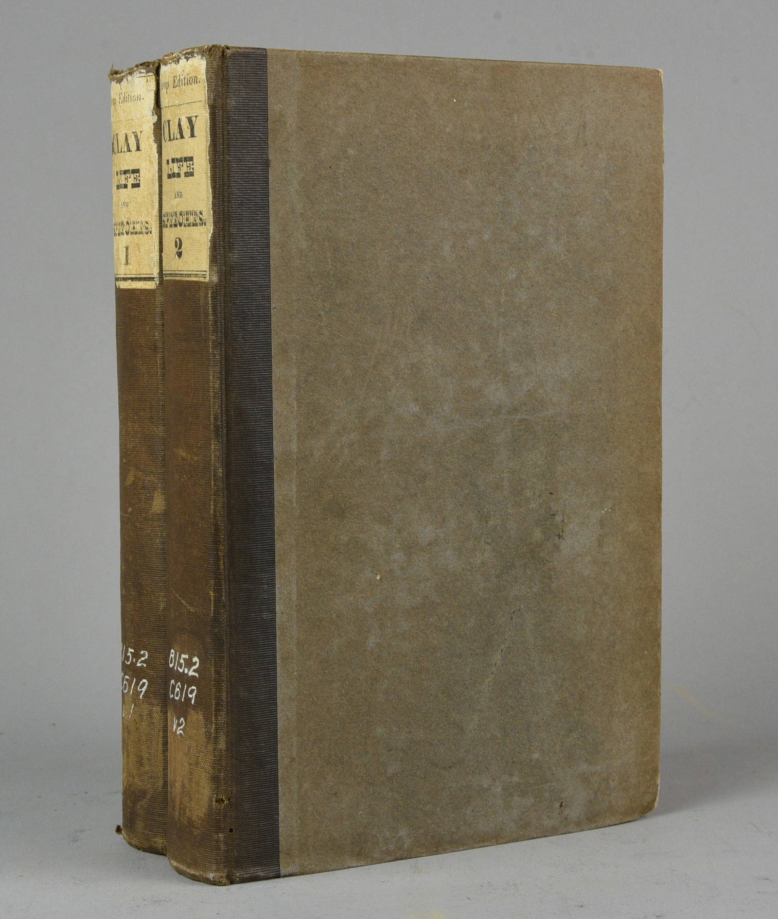 The Life And Speeches Of Henry Clay 1844 Antique 2-volume Political ...
