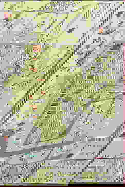 Hosokawa Yasuyoshi "kaei Kaisei Sakai Oezu" Large Plan Of Sakai, Japan ...