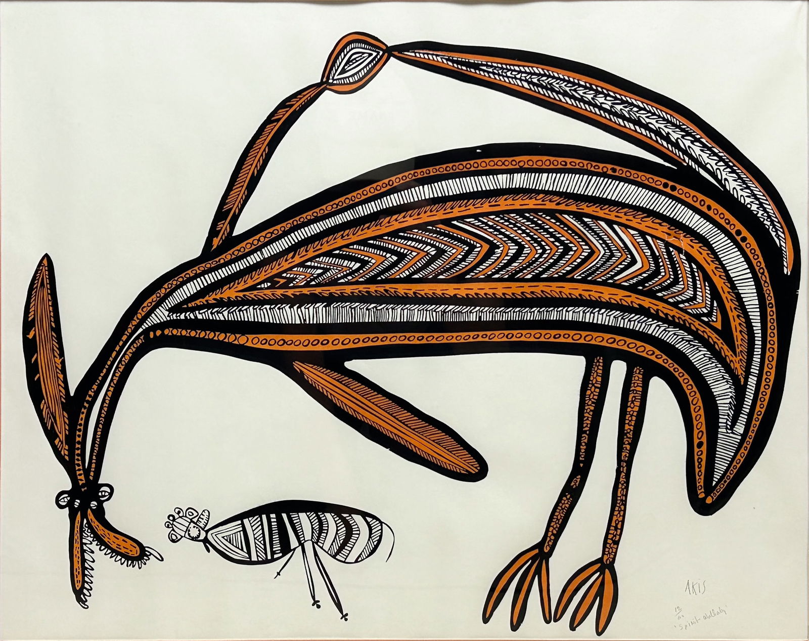Timothy Akis "spirit Wallaby" Print Papua New Guinea Auction