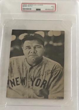 Rare Babe Ruth Card Following His Death, 1948