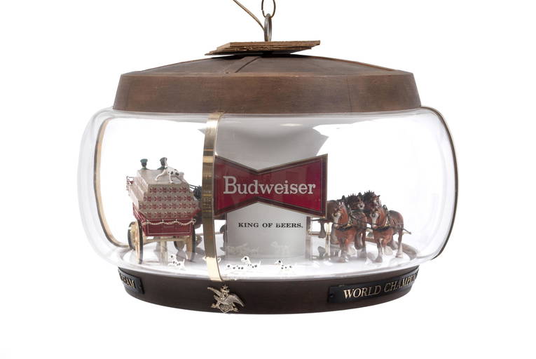 Budweiser Clydesdale Carousel Motion Sign Hanging Light