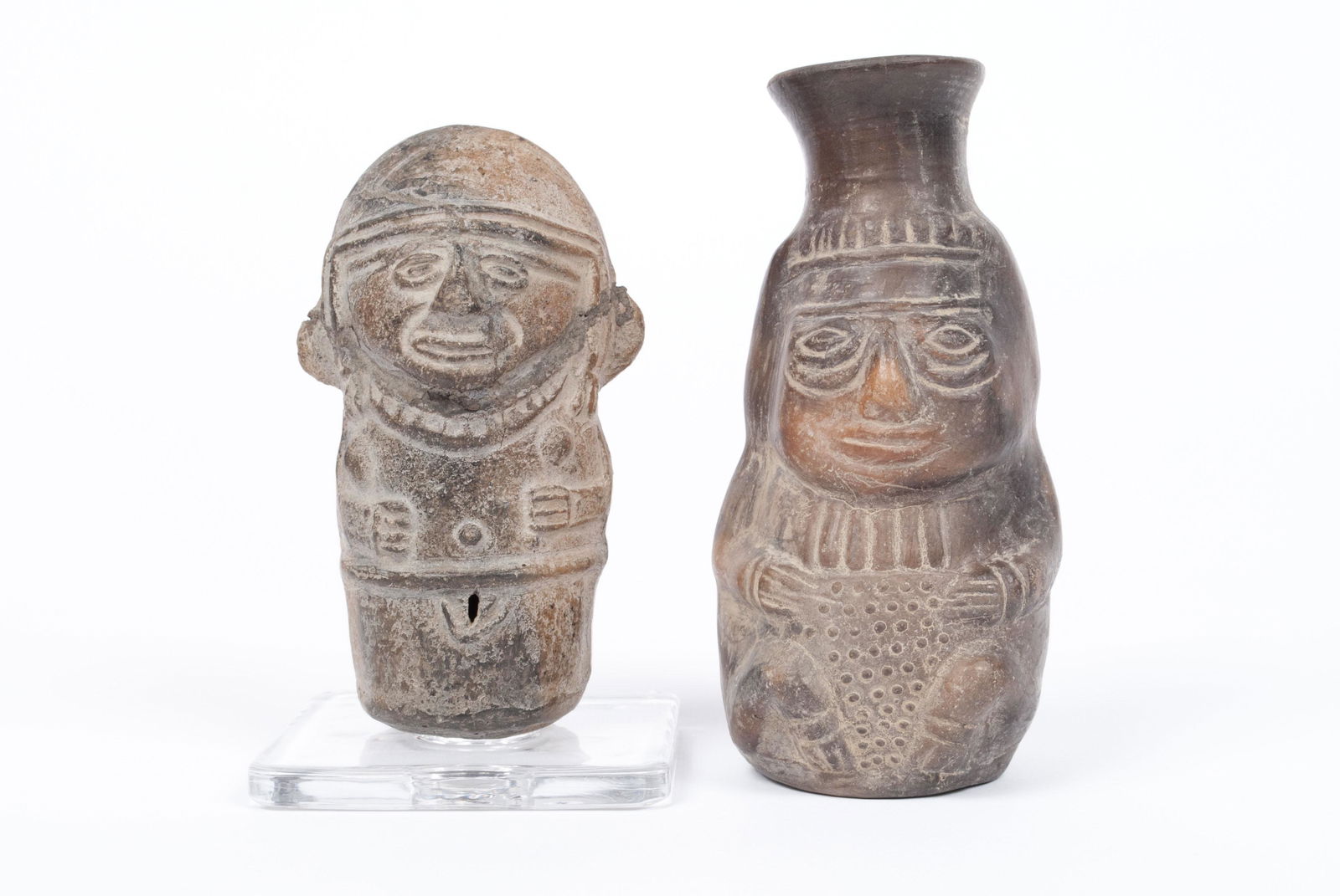 Two Moche Pottery Figures