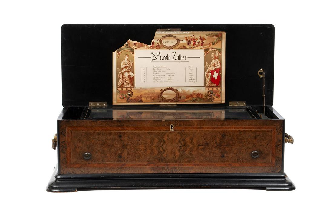 Paillard Piccolo Zither Cylinder Music Box