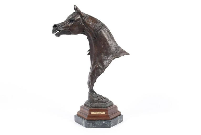 Rick Augustine (american, 20th Century) Horse Bronze