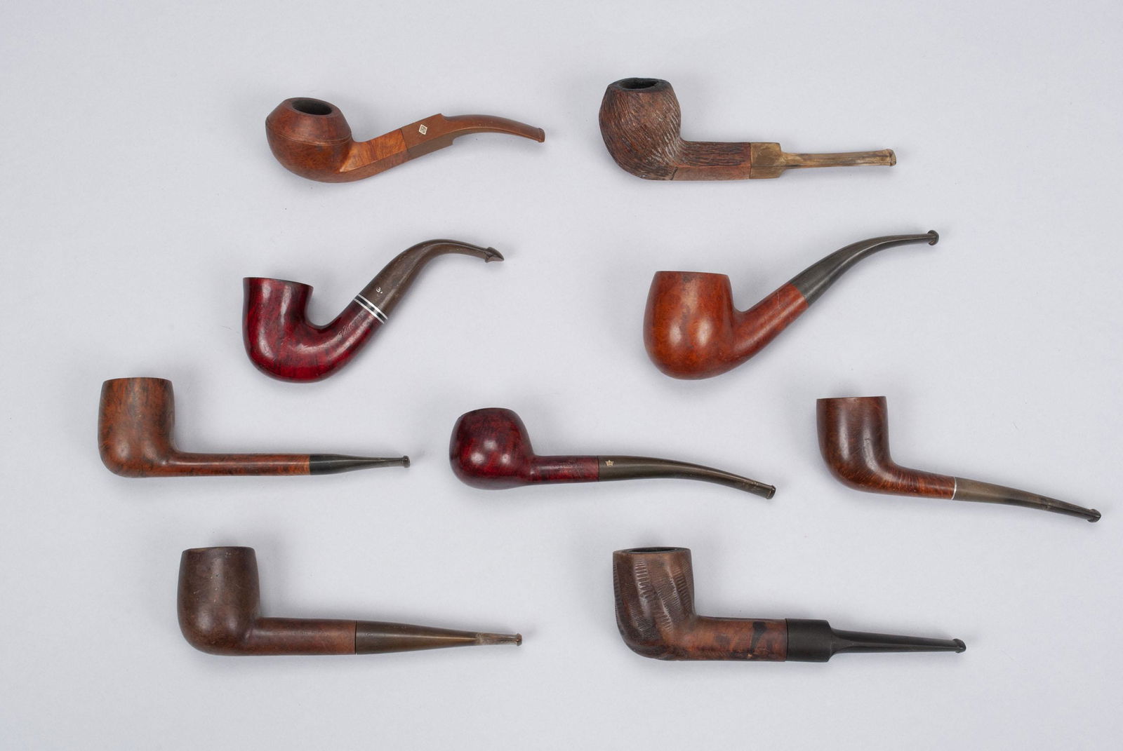 Collection Of Nine (9) Estate Smoking Pipes