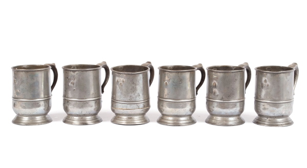 Six Pewter Measures