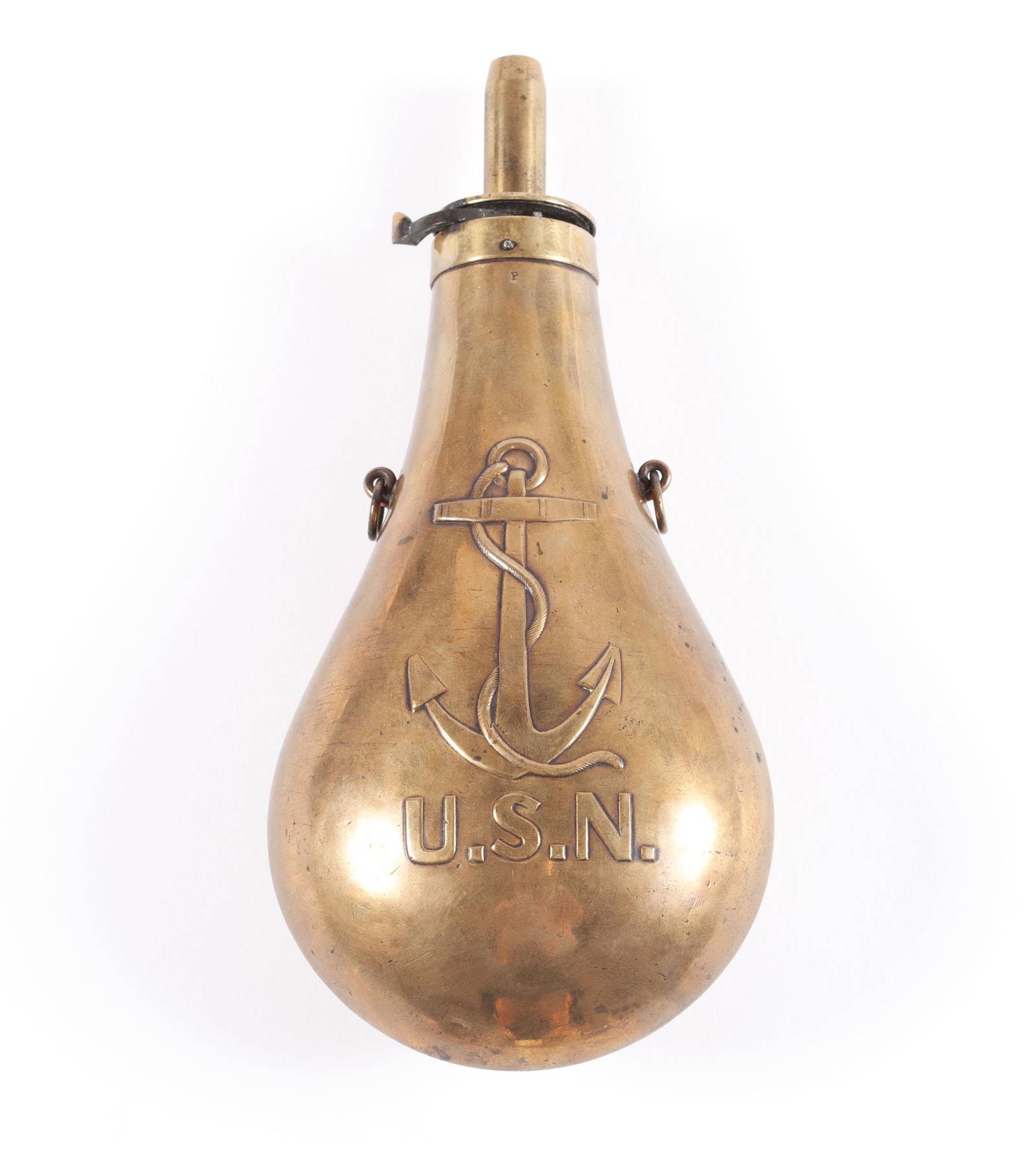 "u. S. N." Navy Powder Flask Auction