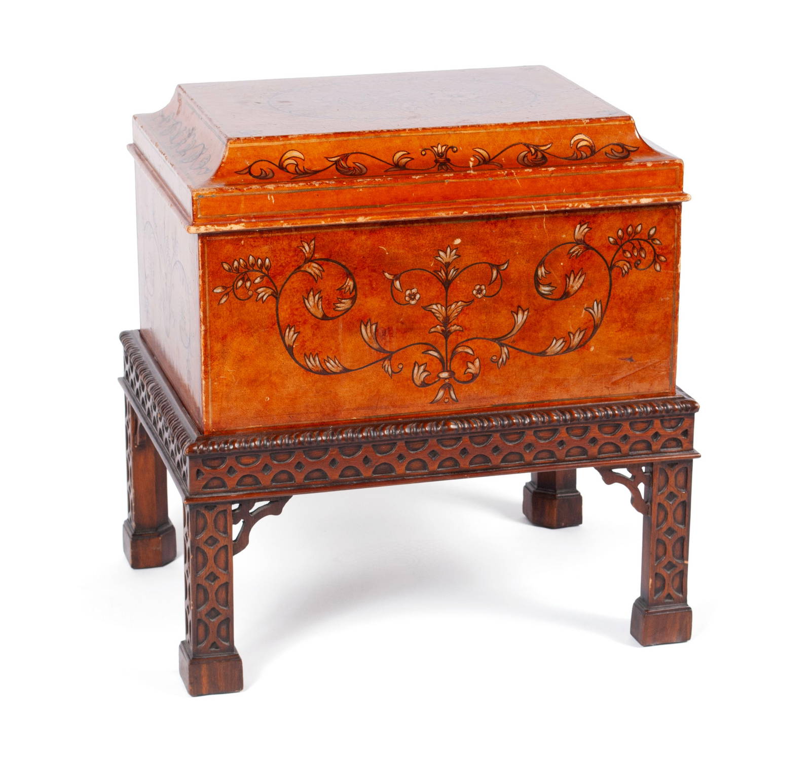 Maitland-smith Box On Fretwork Stand Auction